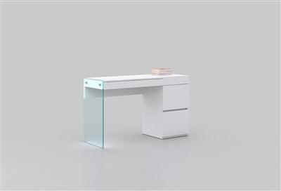Venty Vanity in White Lacquer - Euro Living Furniture