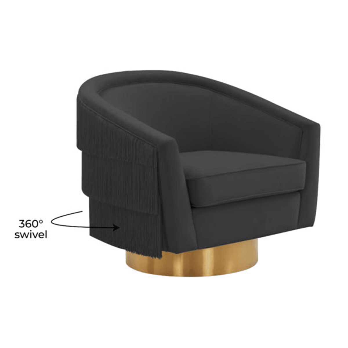 Flapper Velvet Accent Chair – Euro Living Furniture