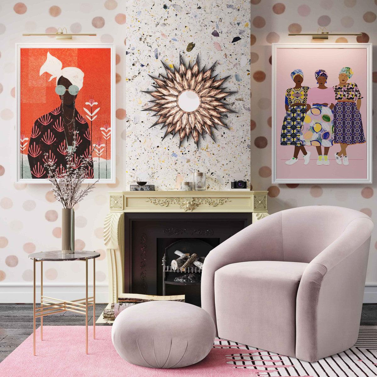 Mauve velvet chair store