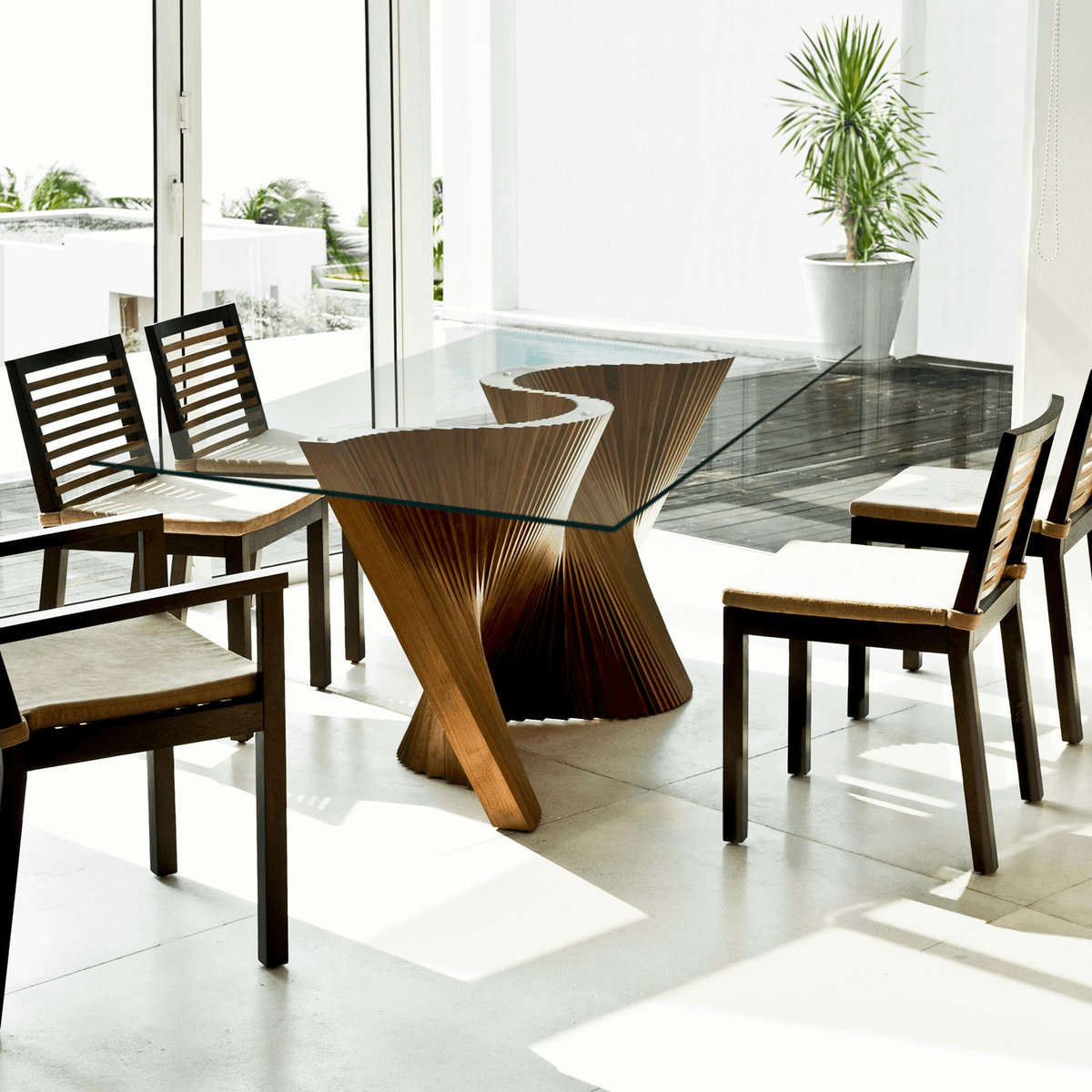 WAVE DINING TABLE – Euro Living Furniture