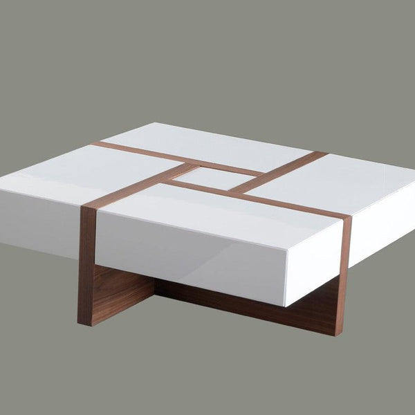 square cafe table white